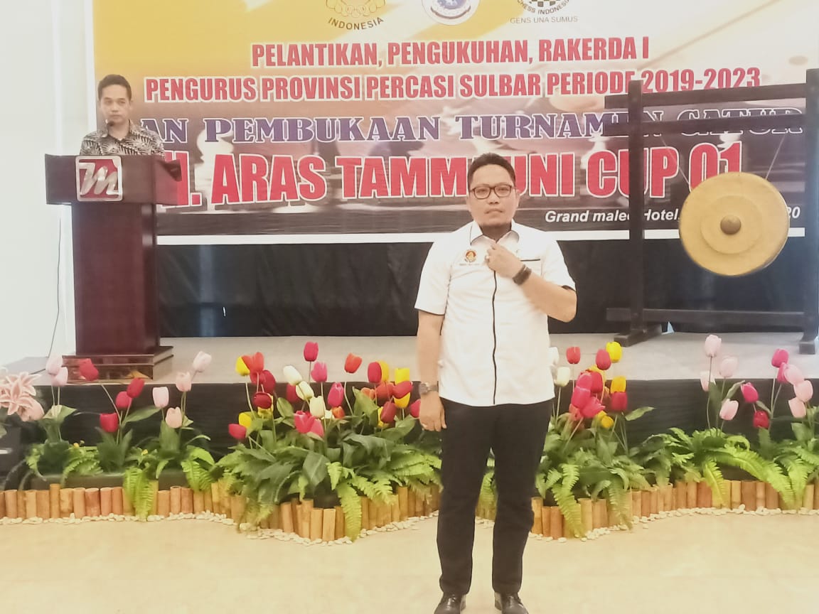 Muhammad Jayadi Dilantik Jadi Ketua Umum Percasi Sulbar Periode 2019-2023 | Inspirasi Makassar